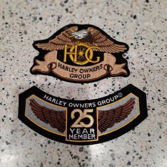 Harley-Davidson | Other | Nos Vintage 2 Embroidered Harleydavidson ...